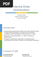 Analyzing Thought Processes in MSE | PDF | Thought | Mental Disorder