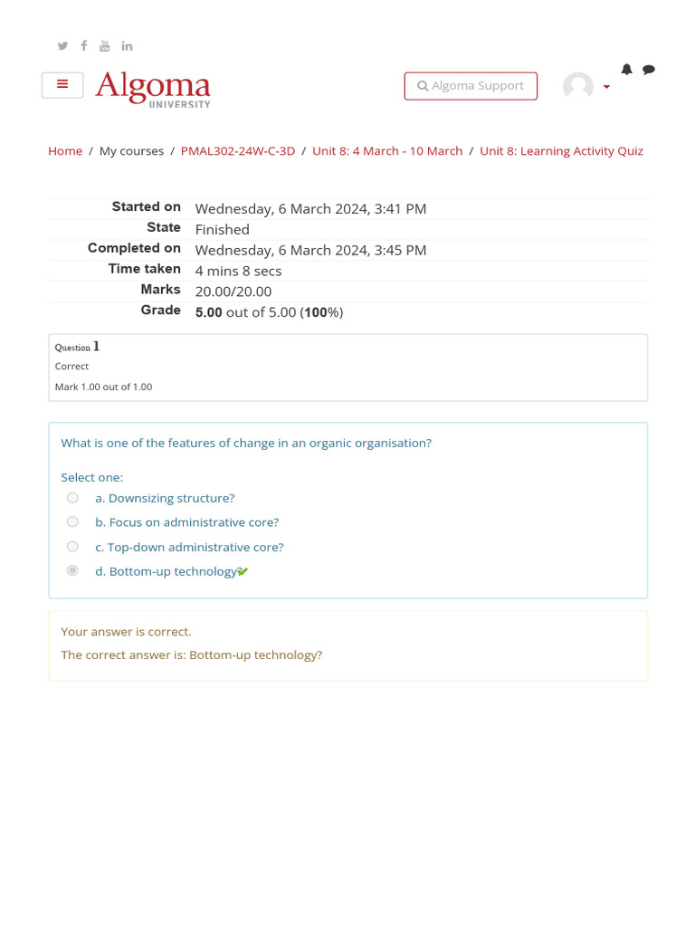 Unit 8 - Learning Activity Quiz | PDF | Business | Economies