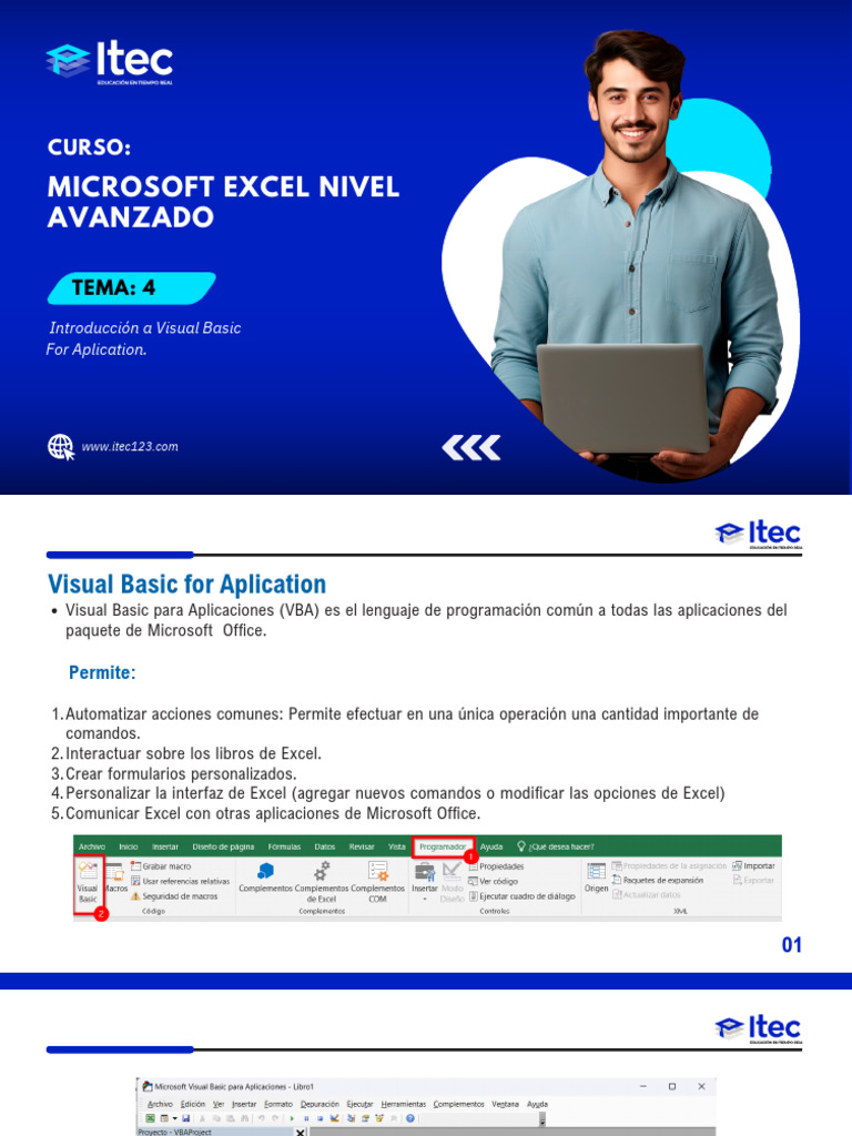 TEMA 4 - Introducción A Visual Basic For Aplication. | PDF | Microsoft ... TEMA 4 - Introducción A Visual Basic For Aplication. | PDF | Microsoft ...