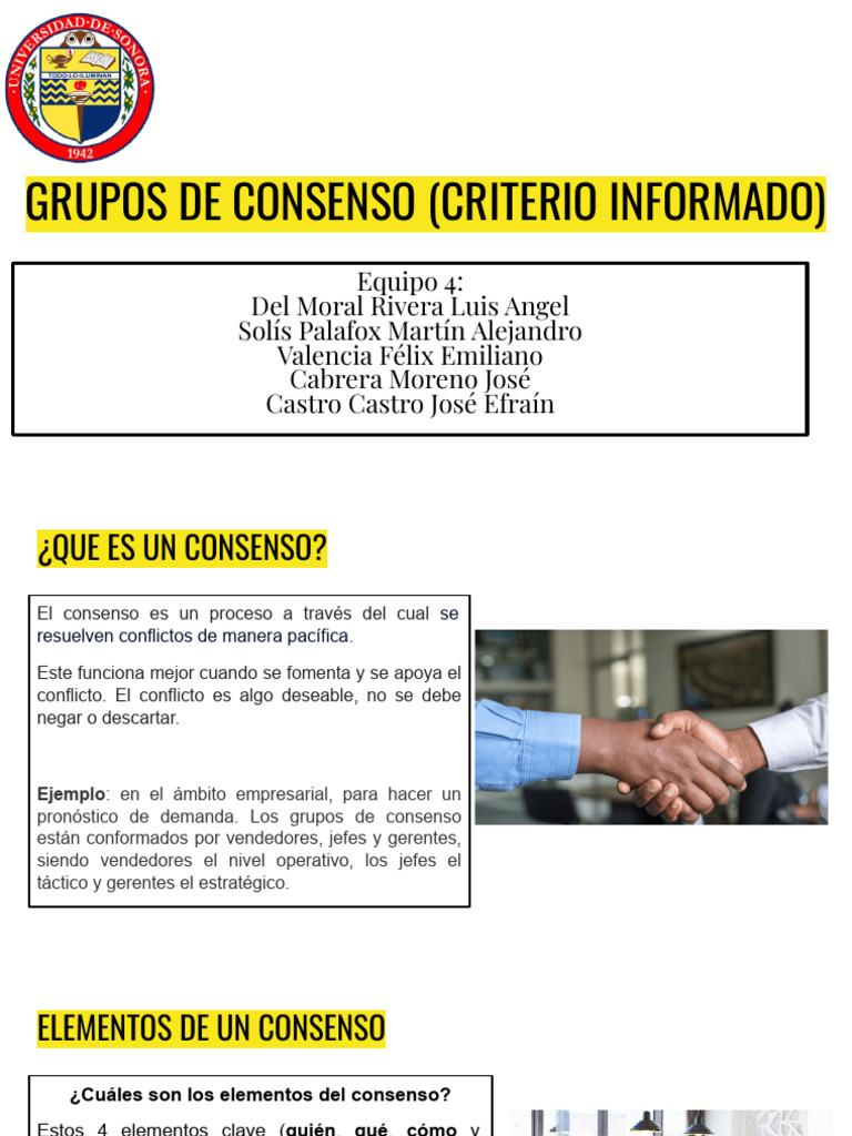 Grupos de Consenso: Definición y Aplicaciones | PDF | Toma de ...