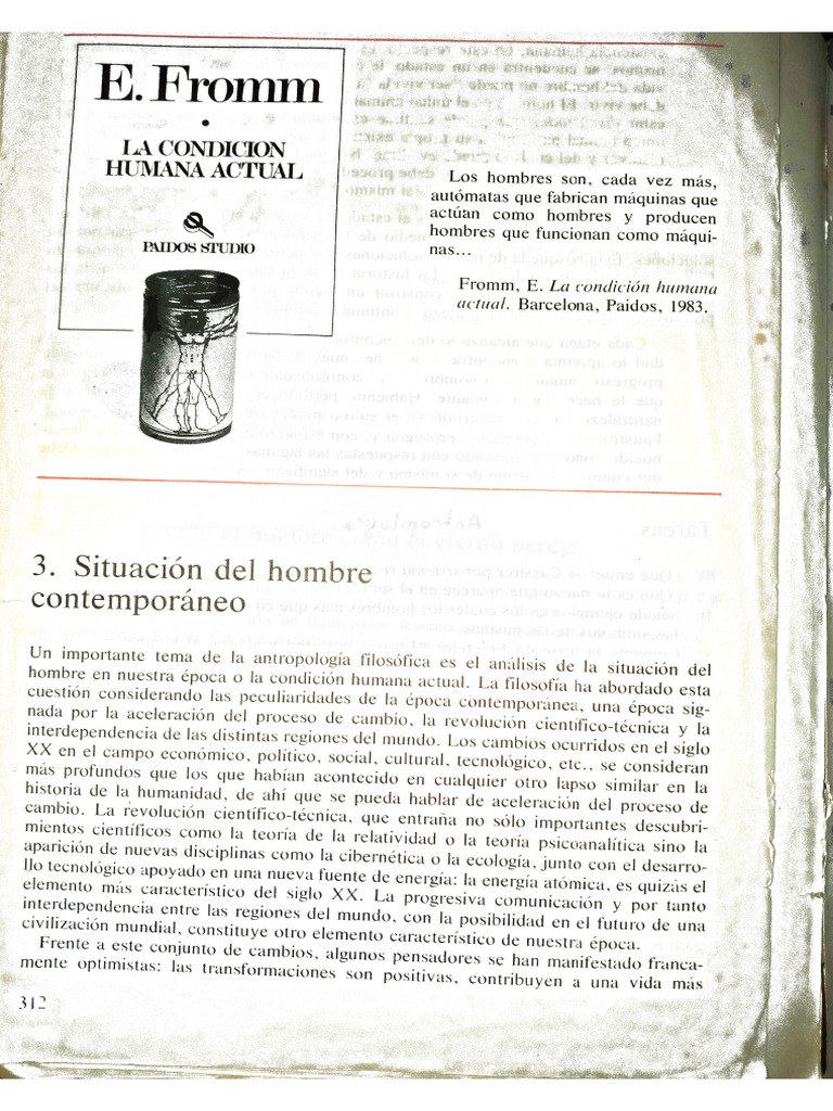 El Sujeto Segun Fromm | PDF