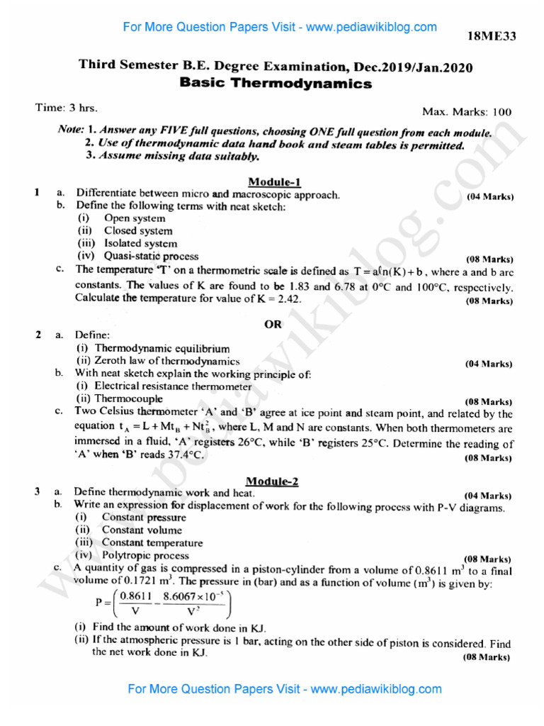 Basic Thermodynamics Jan | PDF