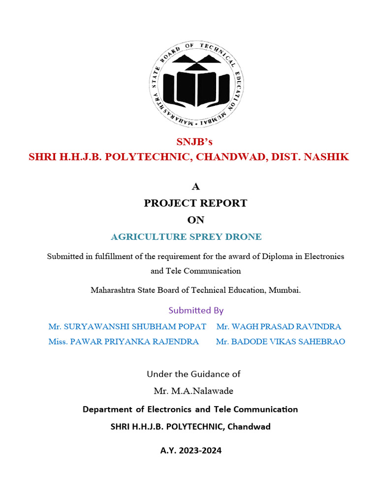 SNJB's Shri H.H.J.B. Polytechnic, Chandwad, Dist. Nashik: A Project ...