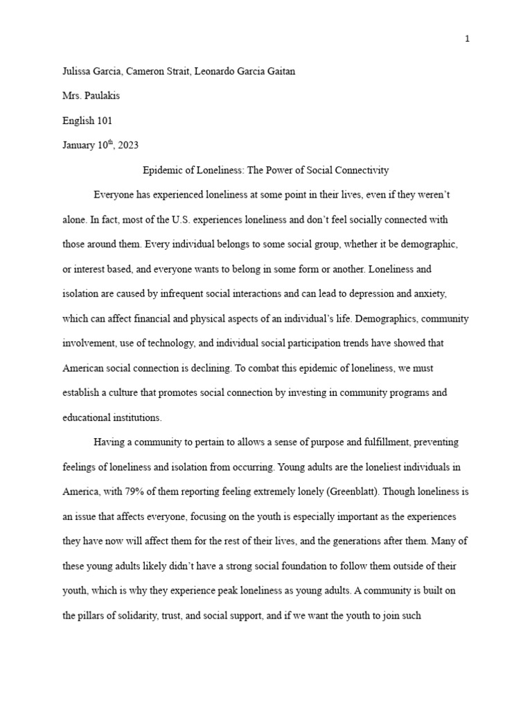 Problem Solution Collab | PDF | Loneliness | Mentorship