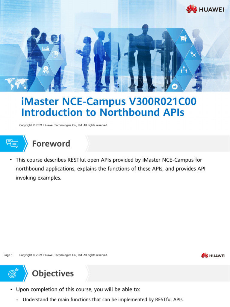 Imaster NCE-Campus V300R021C00 Introduction To Northbound APIs | PDF ...