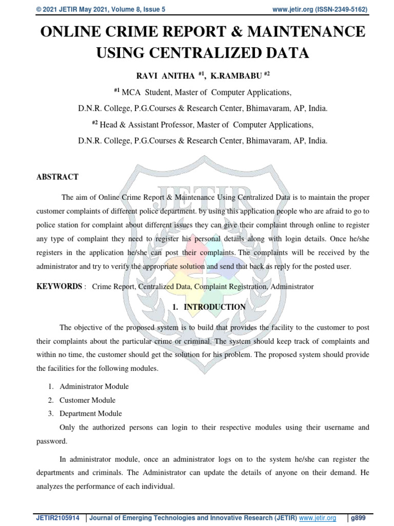 JETIR2105914 | PDF | Cluster Analysis | Computing