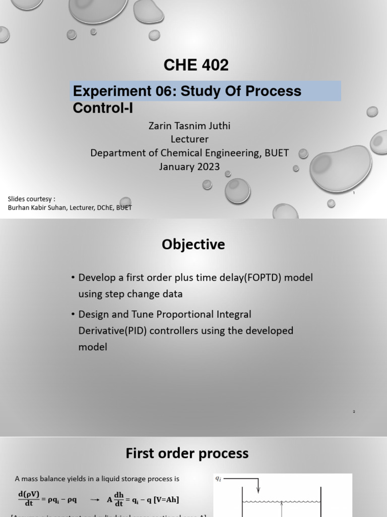Study of Process Control I | PDF