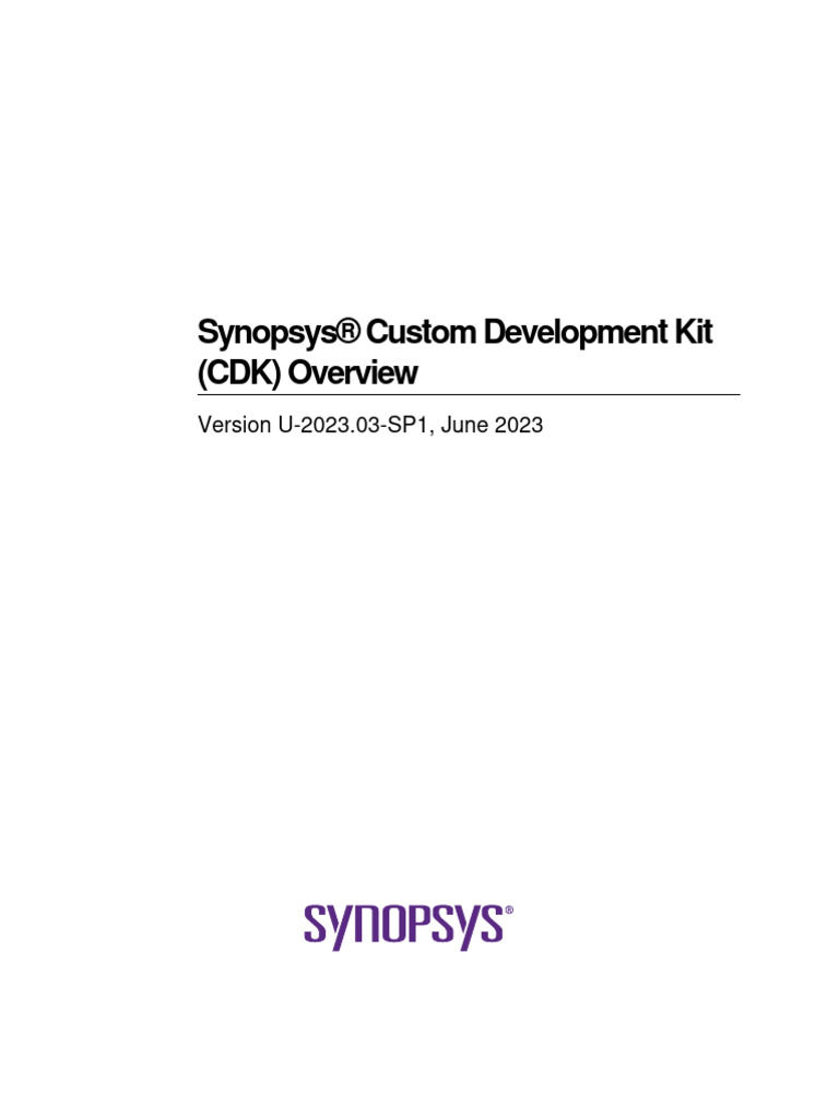 Custom Development Kit (CDK) Overview | PDF | Command Line Interface ...