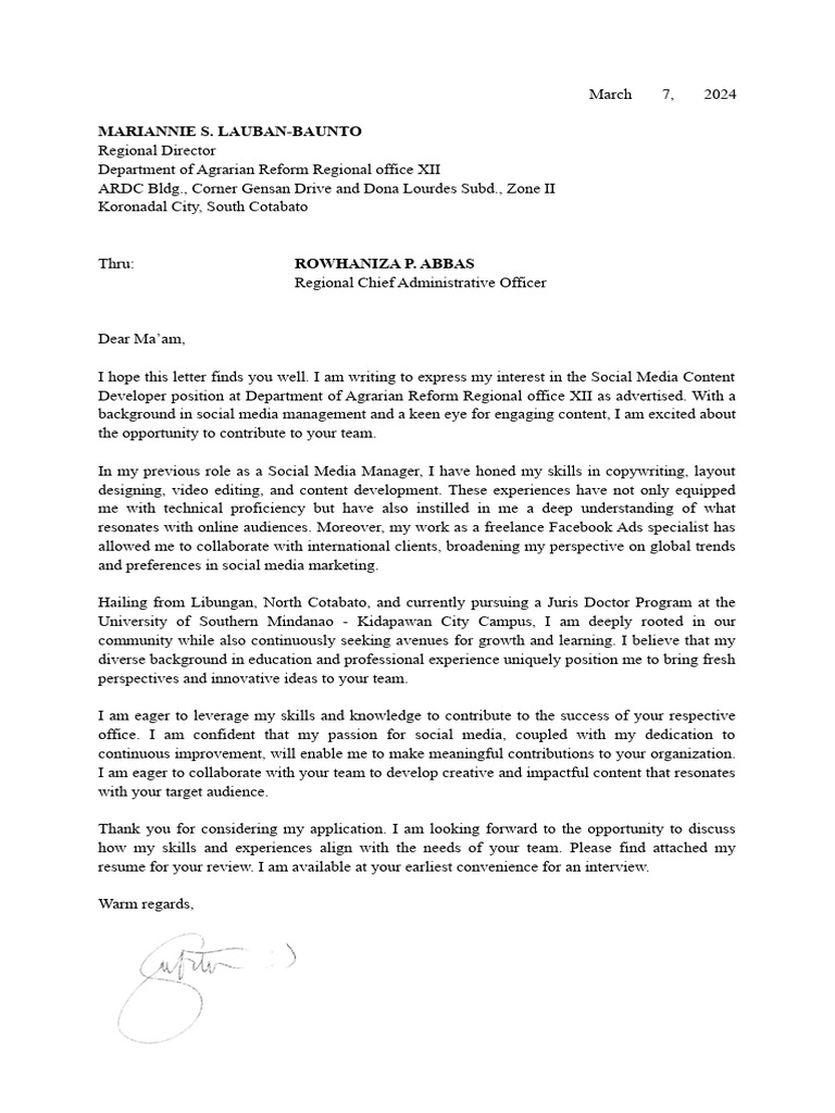 DAR Application | PDF