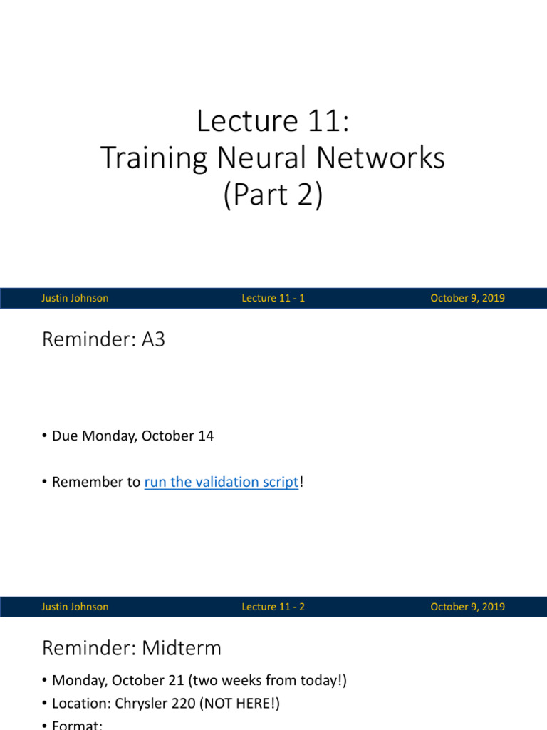 498 FA2019 Lecture11 | PDF | Behavior Modification | Computational Science