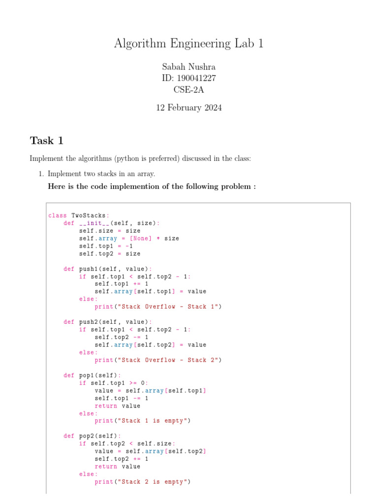 Assignment | PDF | Queue (Abstract Data Type) | Data Management