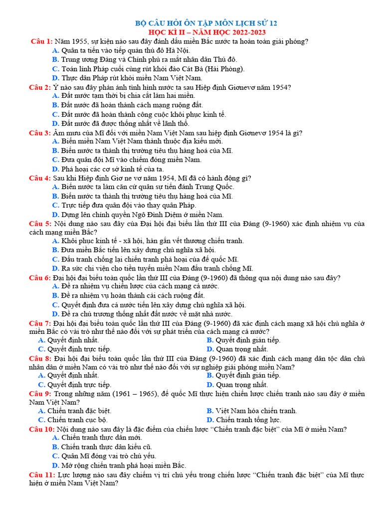 T Lich Su 12 HK2 Nam 22 23.docx HS | PDF