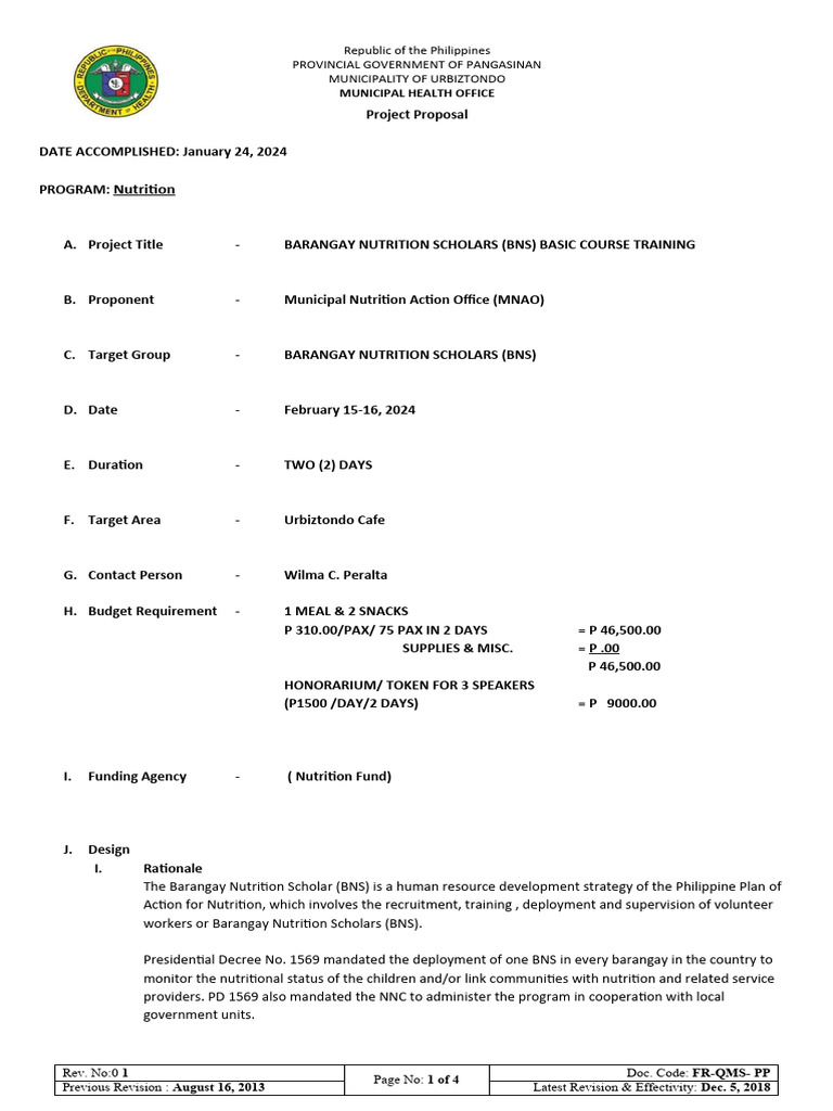 BNS BASIC COURSE For Lingayen | PDF