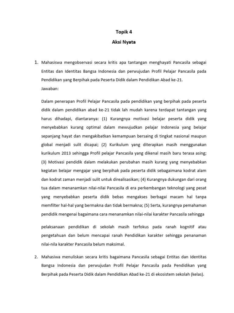 Aksi Nyata t4 | PDF