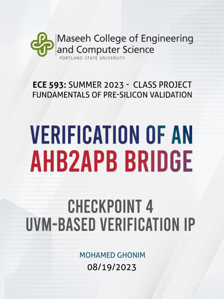 Checkpoint4 UVM Based VIP | PDF | Business | Computers