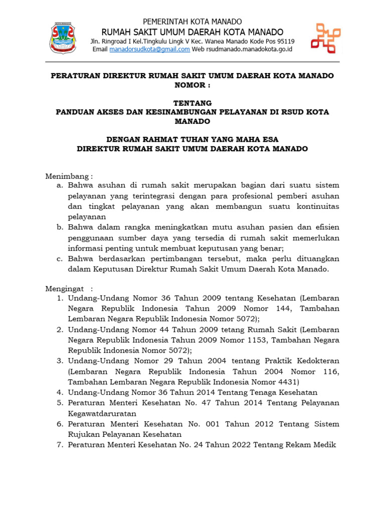 Kop Surat Rsud Juli 2023-1 | PDF