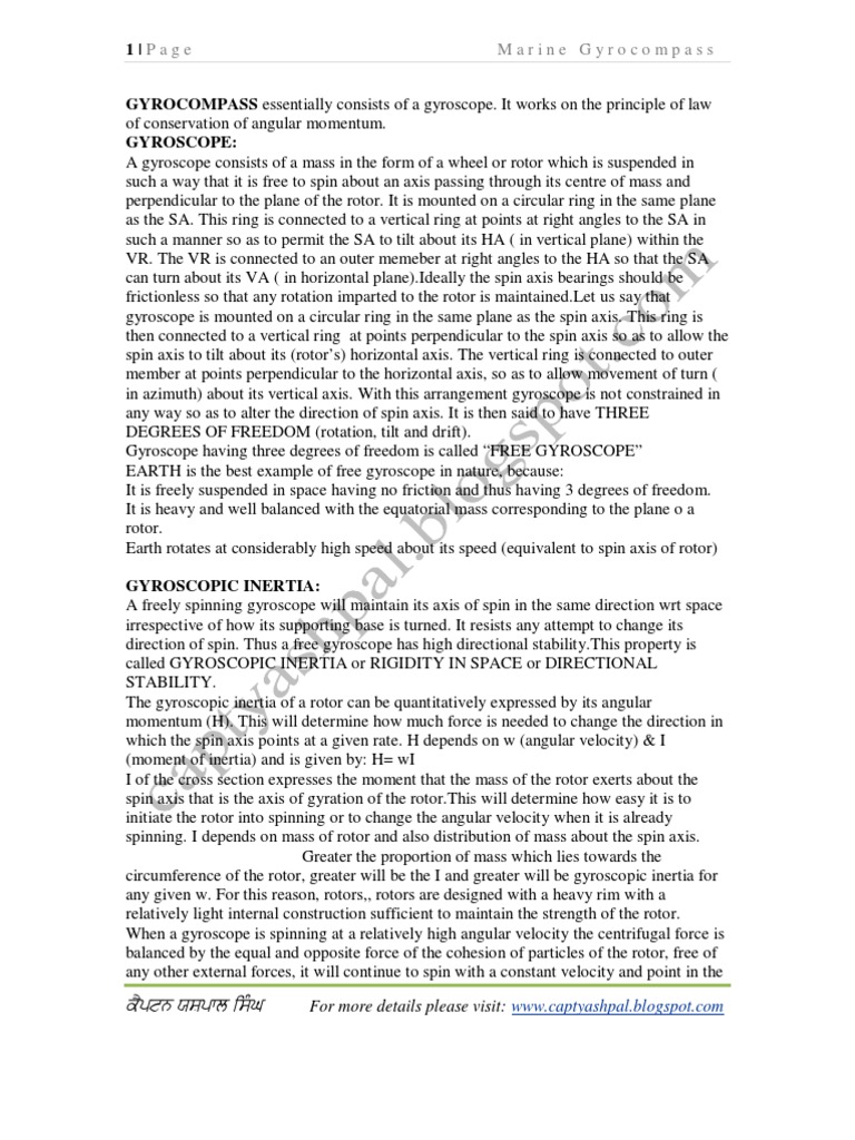 Gyro | PDF | Rotation Around A Fixed Axis | Gyroscope