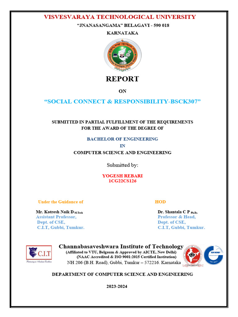 Yog Social Connect Front Sheet | PDF