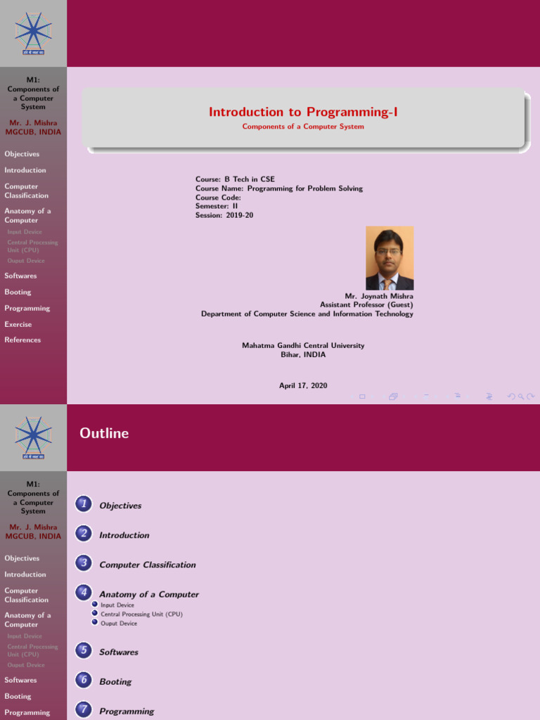 Programming And Problem Solving Through C Pdf Inputoutput Booting