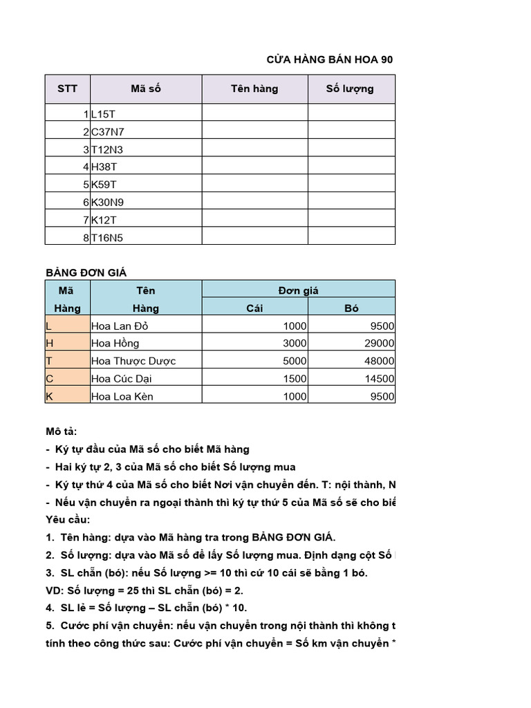 De Luyen Thi Excel CCA | PDF