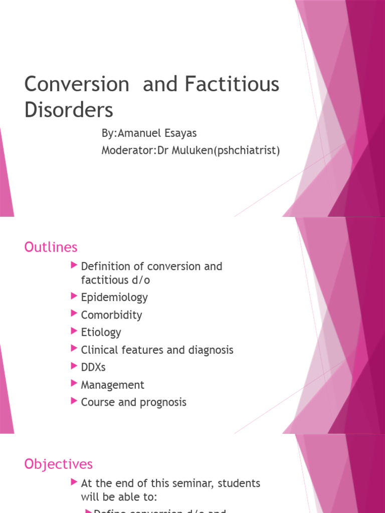 Conversion and Factitious Disorder | PDF | Mental Disorder | Neurology