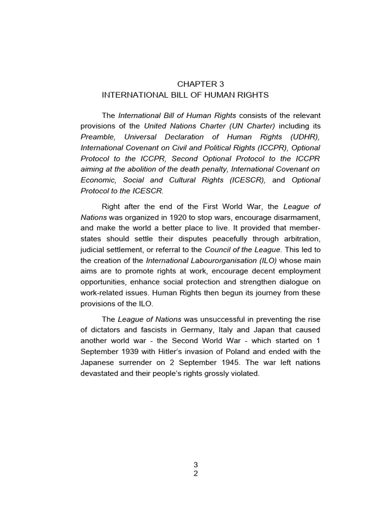 International Bill of Human Rights | PDF | Politics