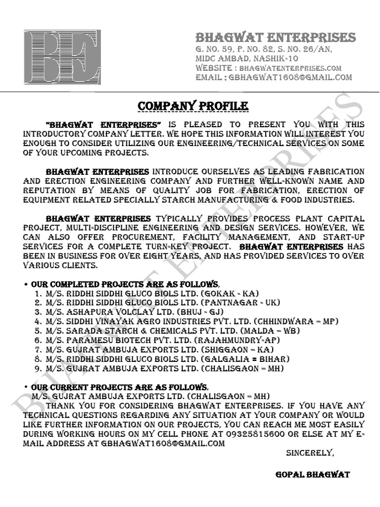 Company Profile 1 | PDF