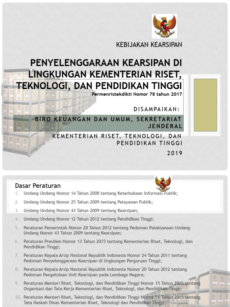 Pengelolaan Arsip Aktif Dan Inaktif | PDF