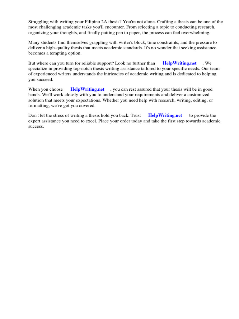 Filipino 2a Thesis | Download Free PDF | Human Communication