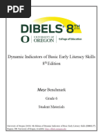 Dibels 8 Benchmark Maze 3 Scoring Key 2020-1 | PDF