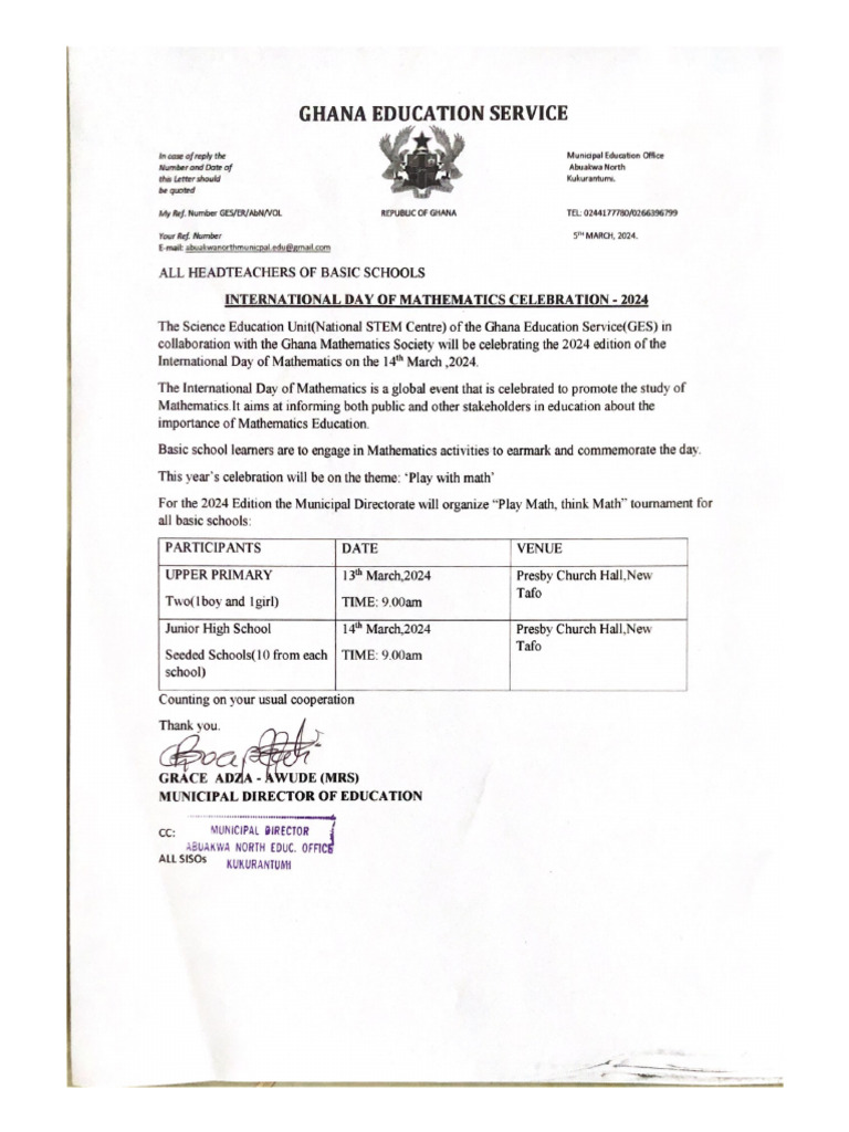 Ghana Education Service | PDF