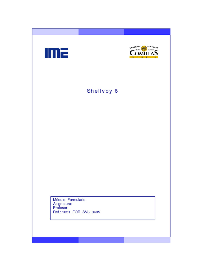 Módulo - Formulario Asignatura - Profesor - Ref. - 1051 - FOR - SV6 ...