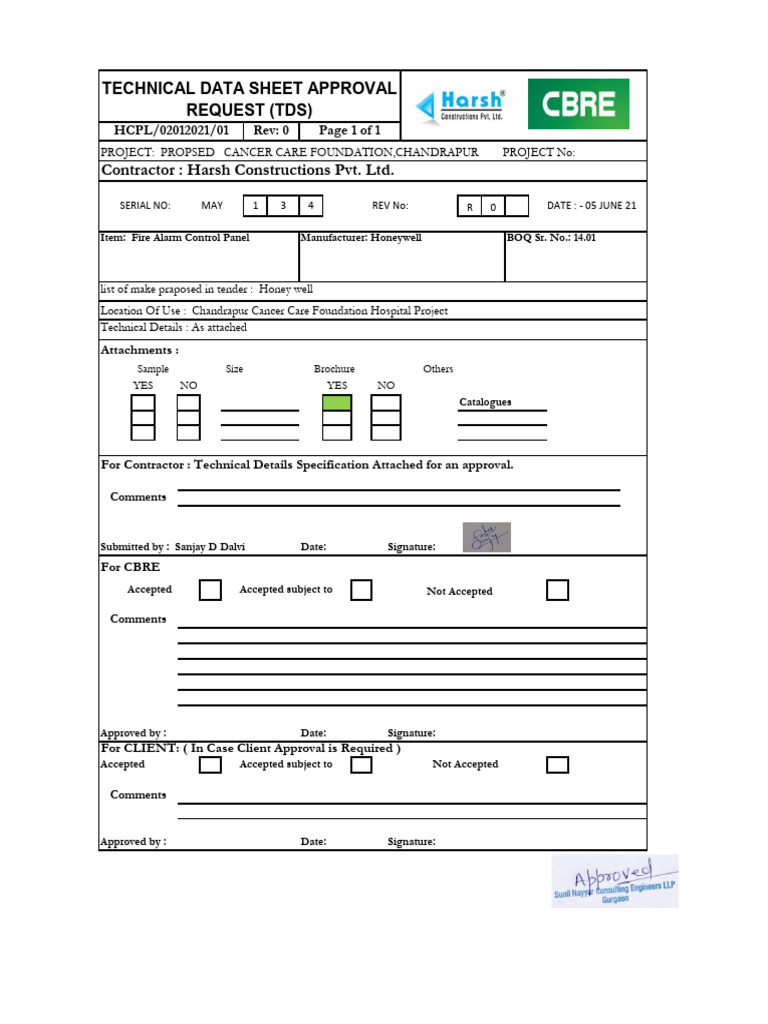 TDS 134 For Approval of Fire Alarm Control Panel | PDF