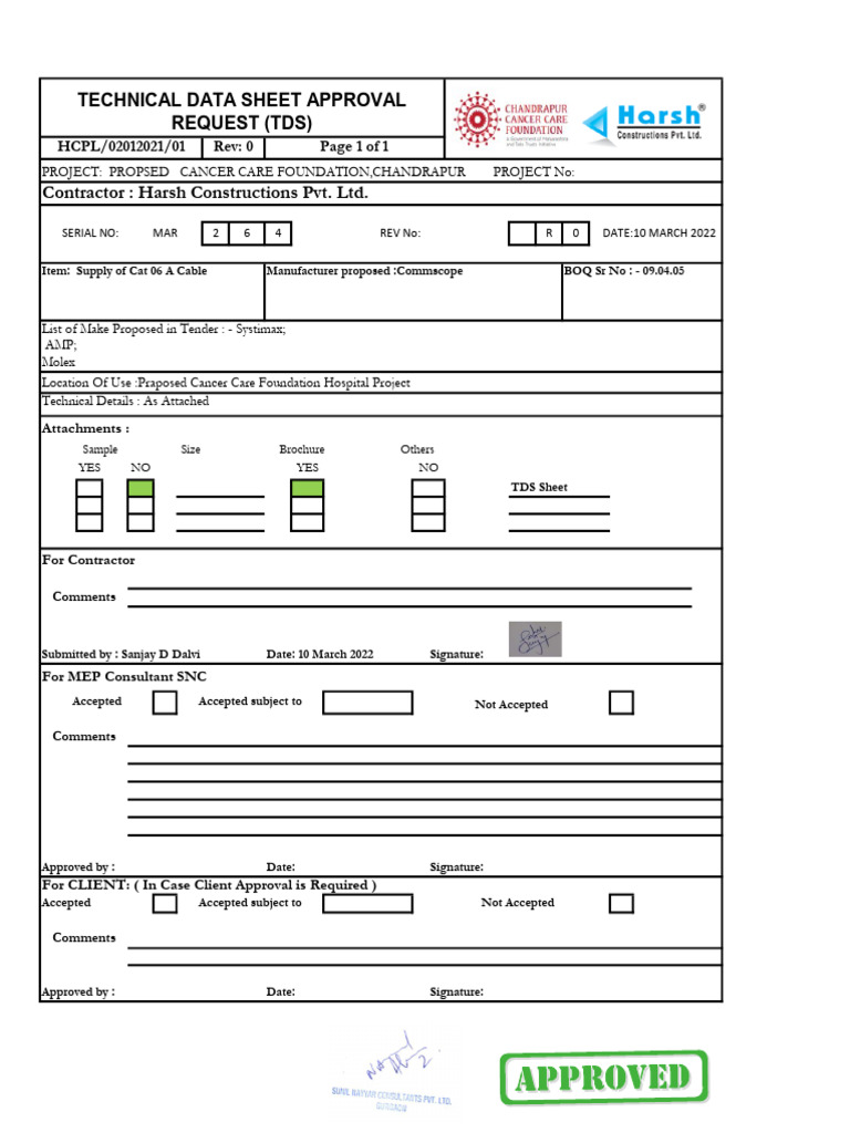 TDS 264 Cat 06 Data and Voice | PDF | Electrical Engineering | Electricity