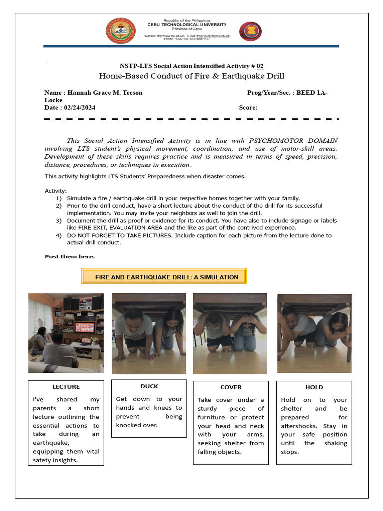 HANNAH (LTS) 3rd Activity | Download Free PDF | Emergency Management ...