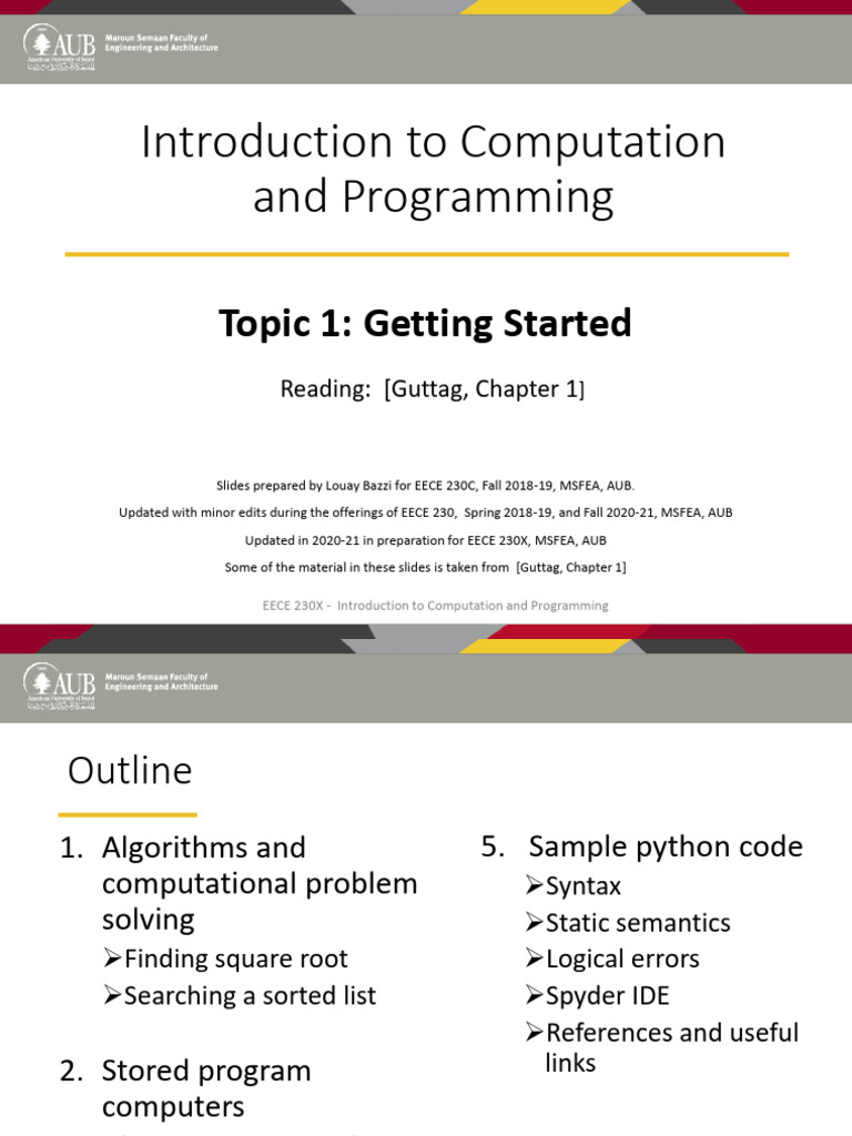 Topic 1 | PDF | Programming Language | Computer Programming