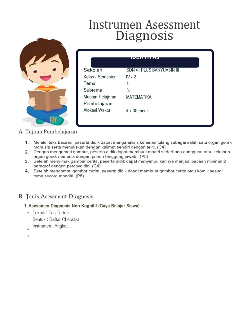 Instrumen Assesment Diagnostik | PDF