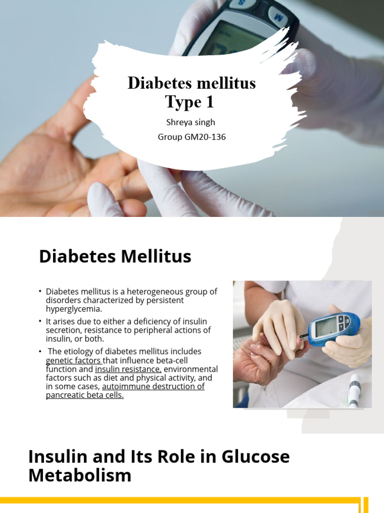 Understanding Type 1 Diabetes Mellitus | PDF