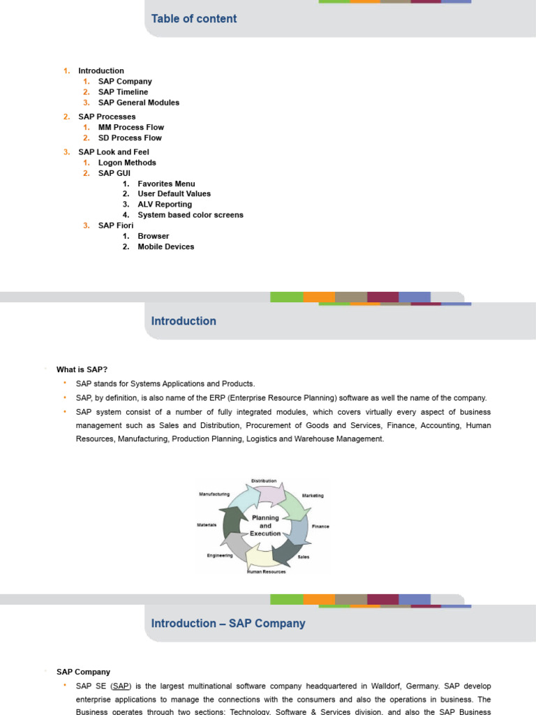 SAP Key User Training Overview | PDF