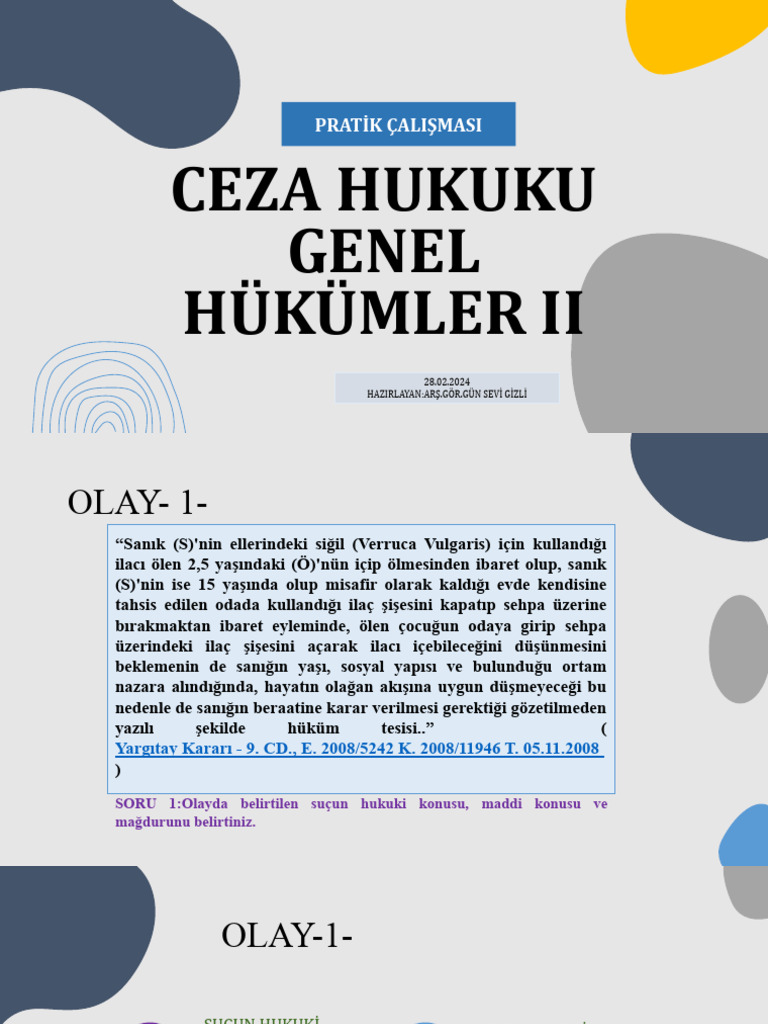 Ceza Genel Pratik 2802 | PDF