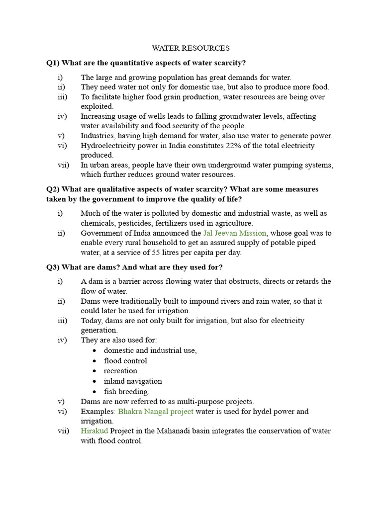 Water Resources | PDF