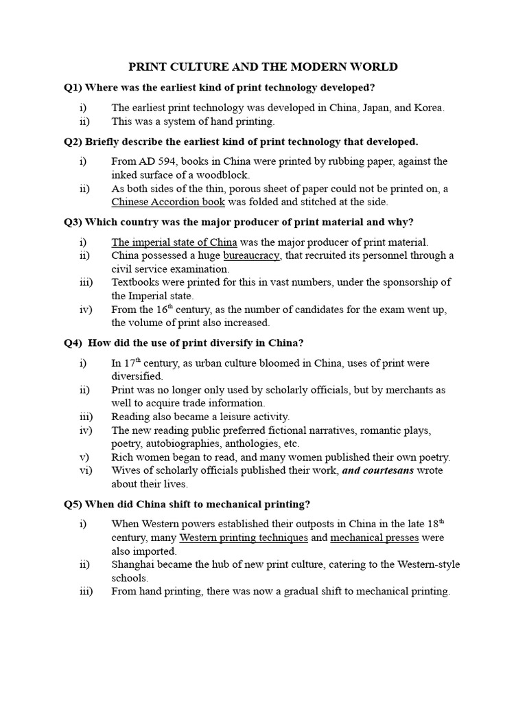 Print Culture and The Modern World | PDF | Books | Printing