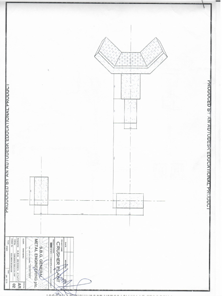 Crusher Drawing | PDF