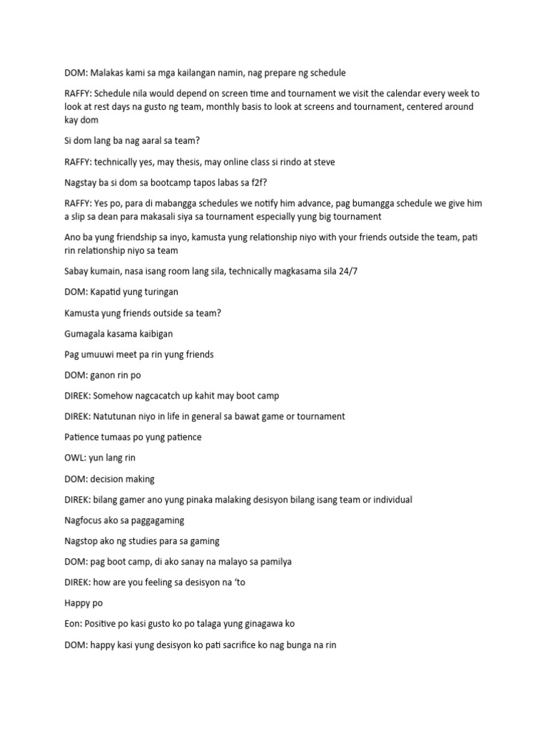 Esports Team Dynamics & Challenges | PDF