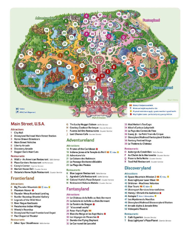 Plan Disneyland Attractions | PDF
