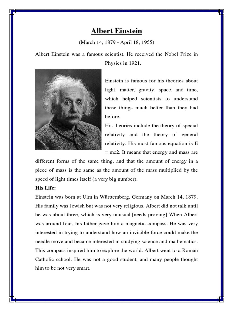 alberd einstine | PDF | Albert Einstein | Science