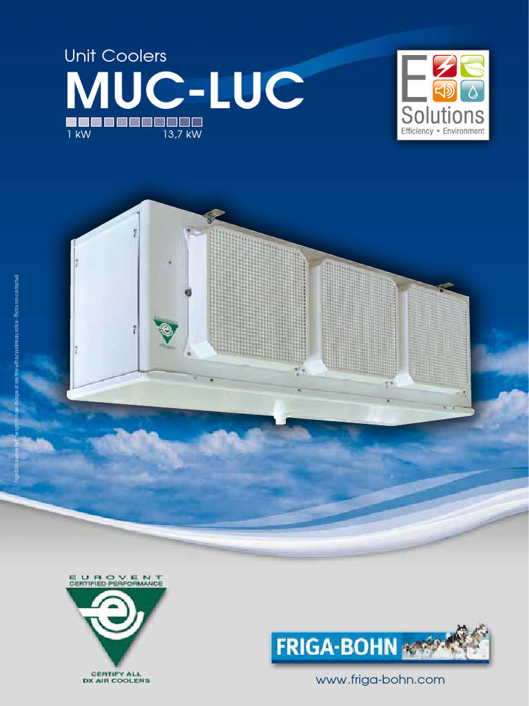 Muc-Luc: Unit Coolers | PDF | Thermostat | Electric Heating