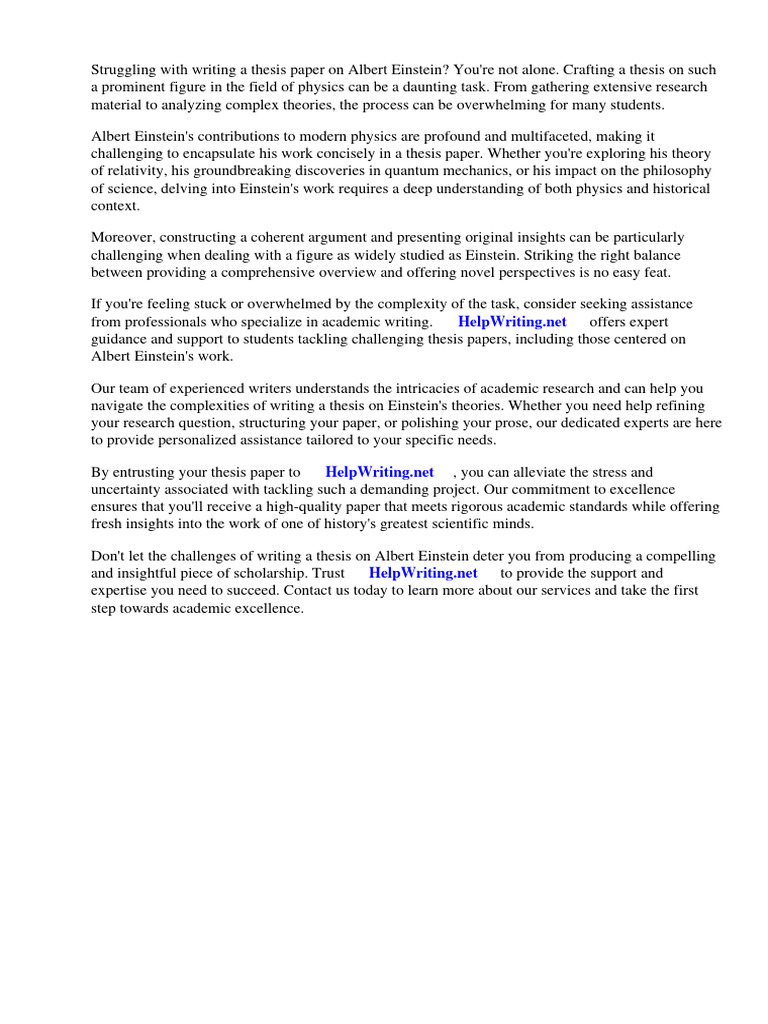 Albert Einstein Thesis Paper | PDF | Albert Einstein | Theory Of Relativity