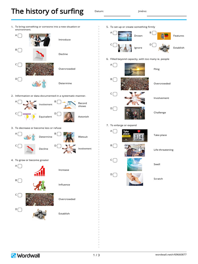 The History of Surfing Kvíz | PDF | Psychological Concepts | Psychology