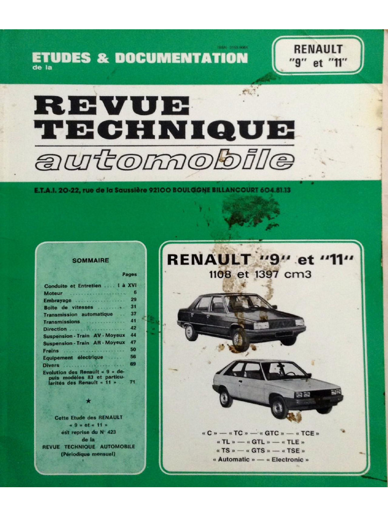 RTA Renault 11 | PDF